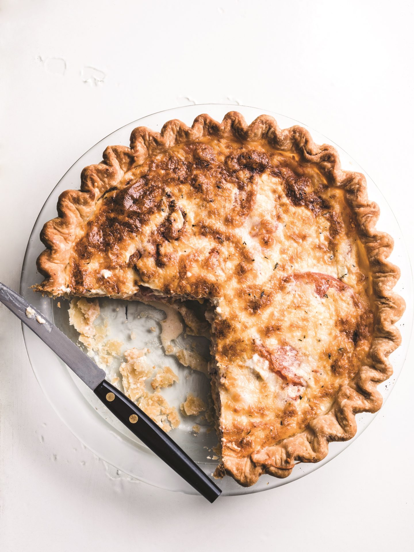 Poole's Diner - Homegrown Tomato Pie - Story Plate Recipes